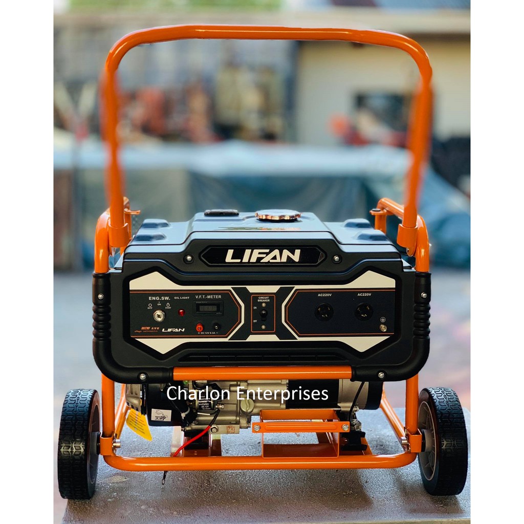 LFG4000E LIFAN GASOLINE GENERATOR SET 4 STROKE WITH BATTERY | Shopee ...