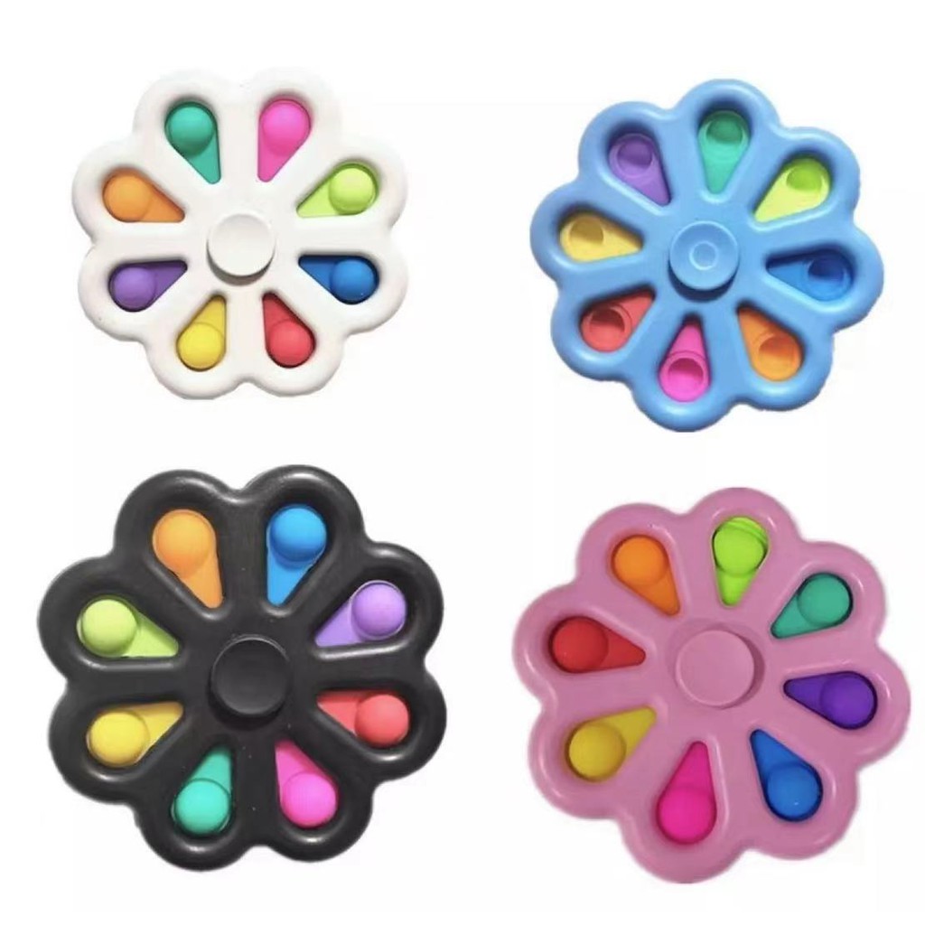 New simple dimple Fidget Spinner children's toy ABS top stress relief ...