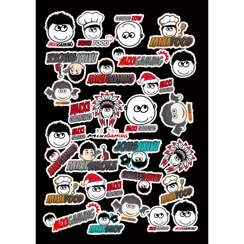 Mixi custom Stickers Silk lamination to protect the surface sticker set ...