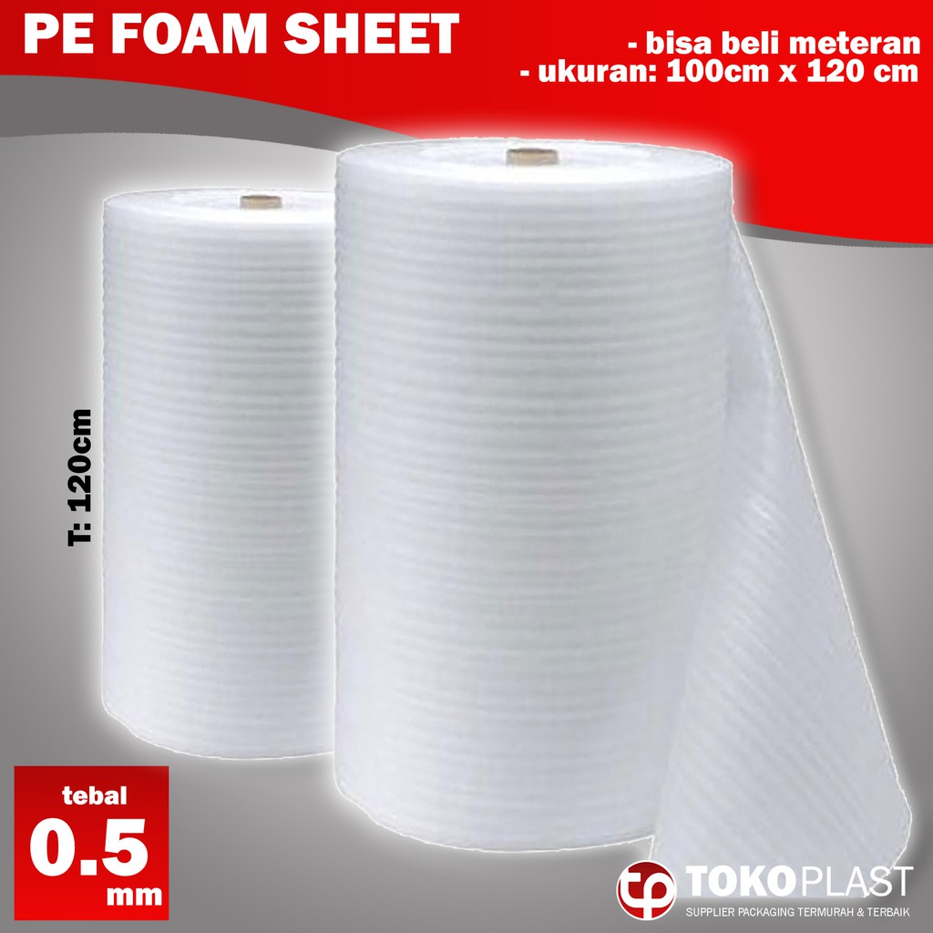 Pe FOAM SHEET / METERAN FOAM For Thick Layer 0.5MM X High 120CM ...