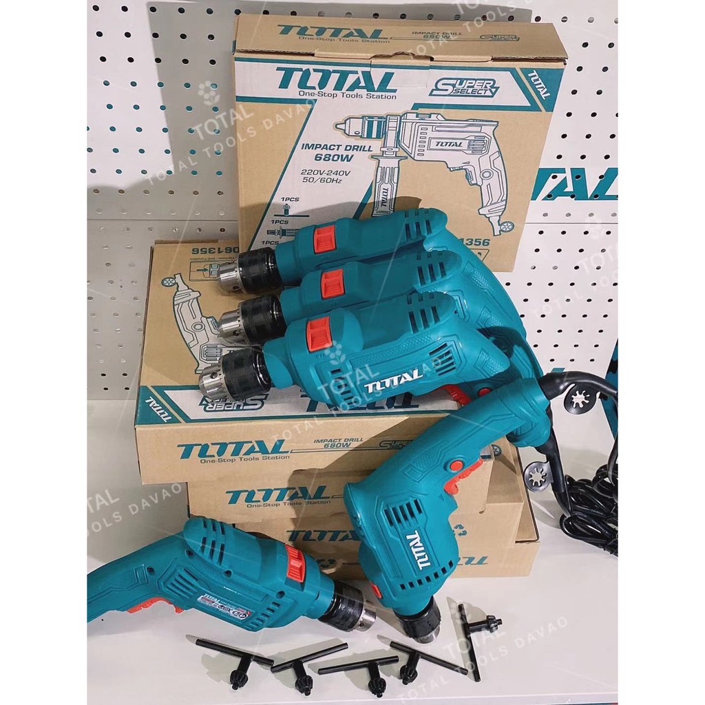 TOTAL Impact drill 680W (x5 units) TG1061356 | Shopee Philippines