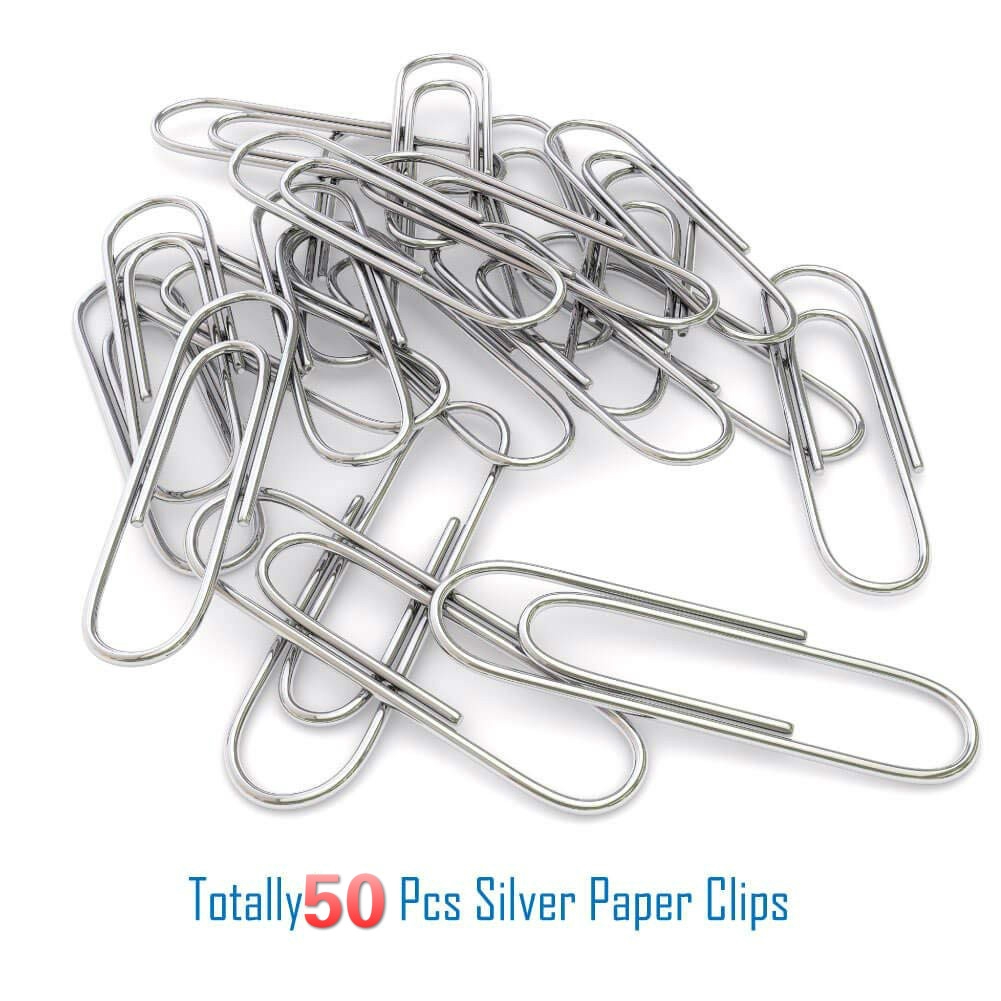50pcs Files Paper Paperclips Clips Staple Office | Shopee Philippines