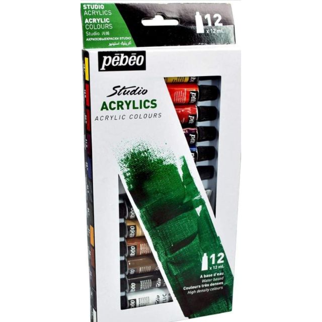 Pebeo ( ACRYLIC color ) 12 colors | Shopee Philippines