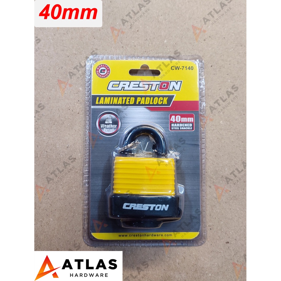 Creston Laminated Padlock Heavy Duty Weather Proof 30mm/40mm/50mm ...