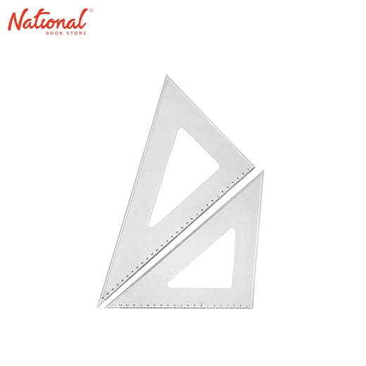Durer Triangular Set Clear 28Cm 2S 45 And 60 Dtr-30 | Shopee Philippines