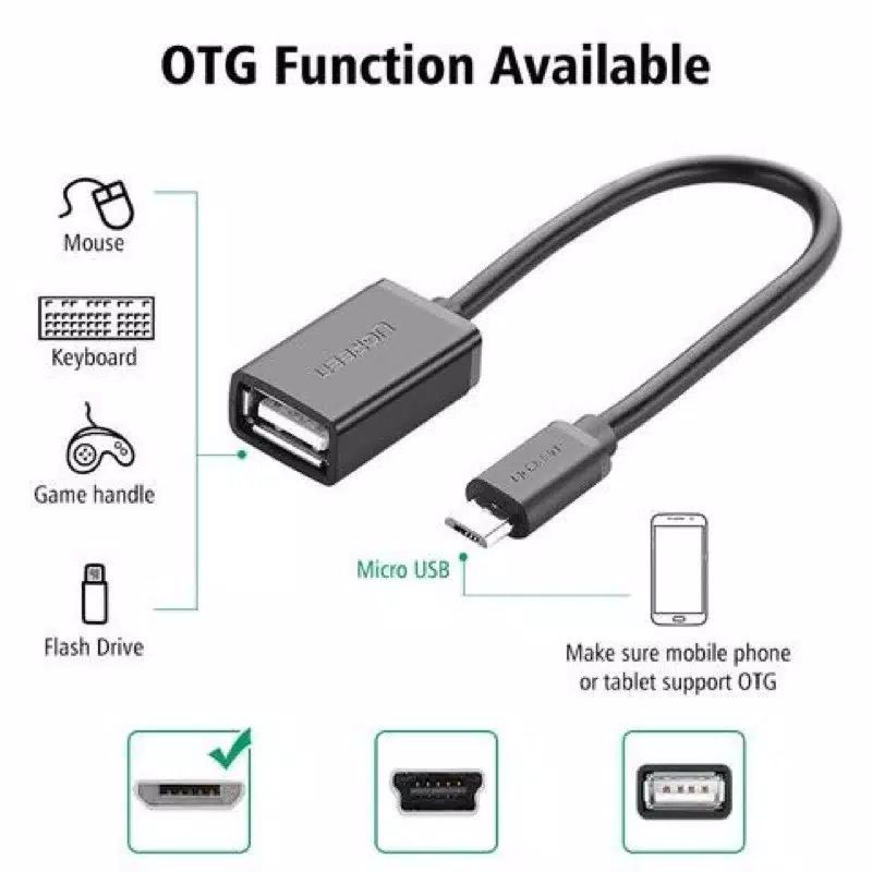 Otg Data Cable Type C Micro USB Port Cable Connector to Connector ...