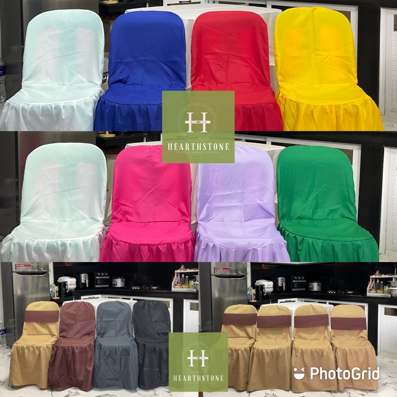 Plain Monoblock Chair Cover | PINK | Standard size | Shopee Philippines