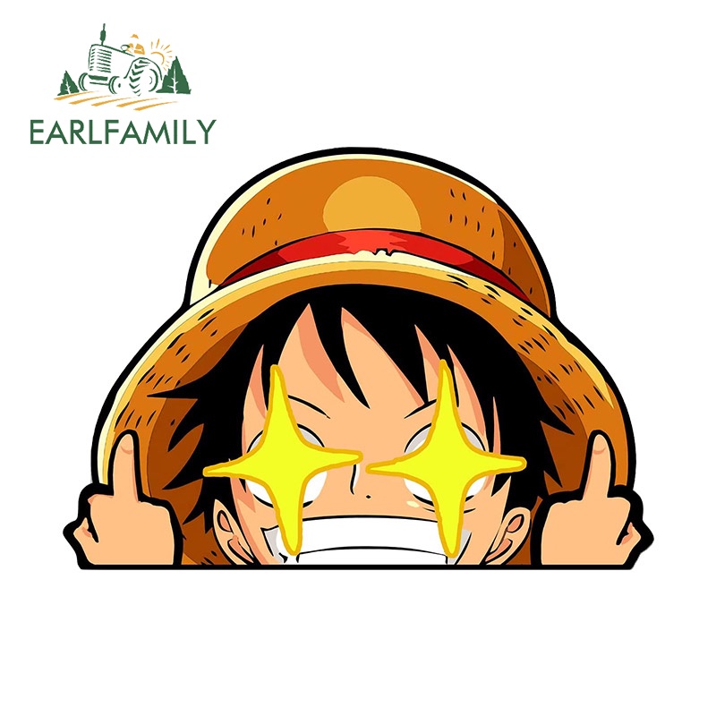 EARLFAMILY 13cm One Piece Zoro Nami Luffy Sanji Car Stickers Graphics ...
