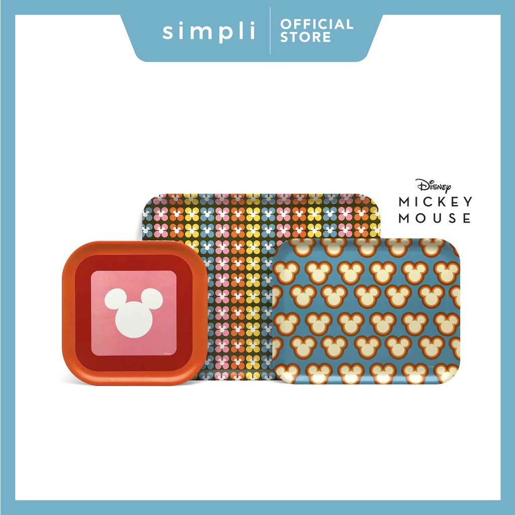 Simpli x Disney Mickey Multipurpose Trays (Set of 3) | Shopee Philippines