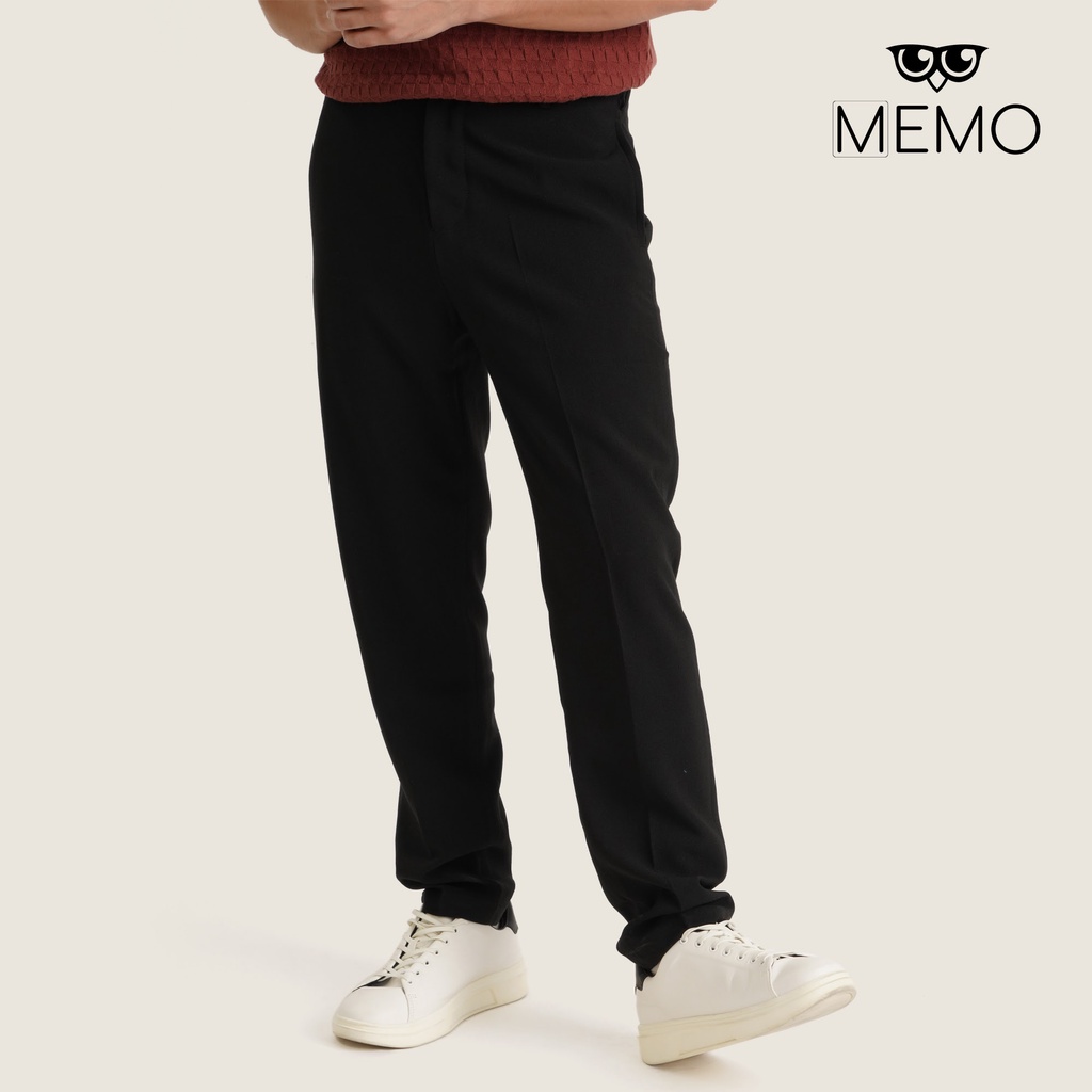 Memo Ultimate Basics Modern Pants For Men (Black/Dark Gray/Khaki/Light ...