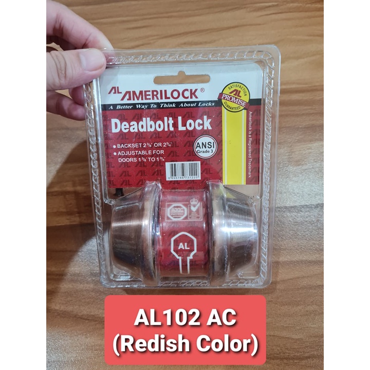Amerilock Double Deadbolt Lock AL-102 AC Double Dead Lock Lockset ...