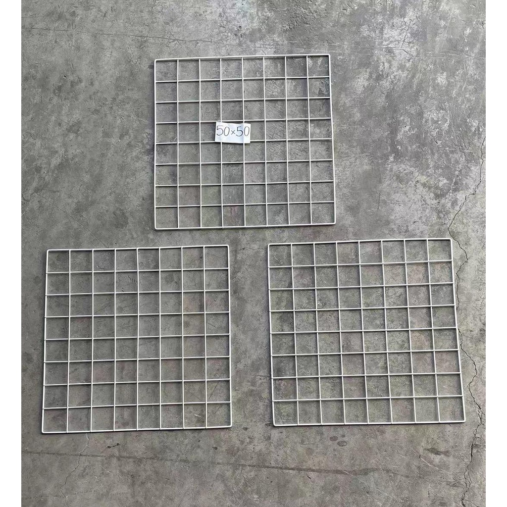 40cm x 40cm/50cm x 50cm Wire Mesh Grid Wall Decor Display for DIY and ...