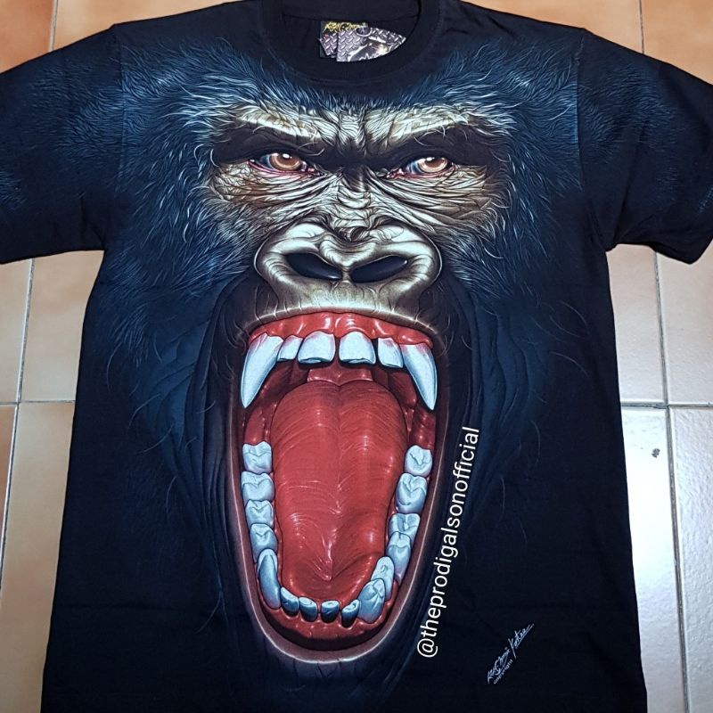 Rock Chang Import T-Shirt Size M King Kong Full HD Glow in The Dark ...