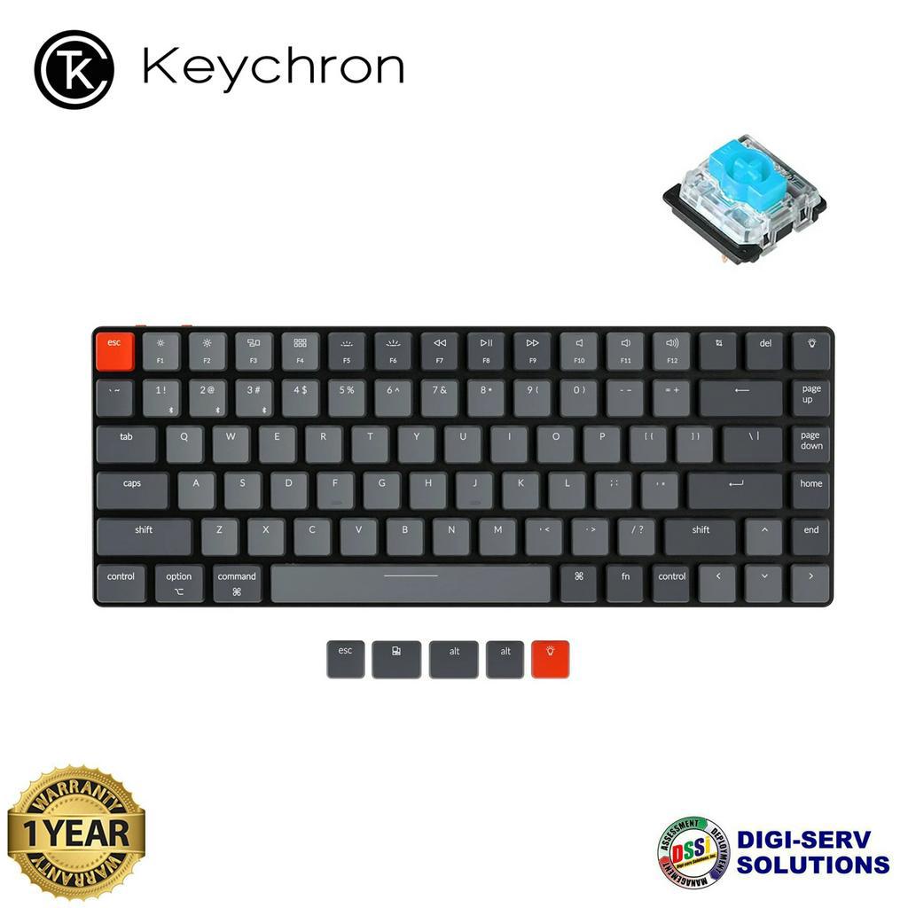 Keychron K3-A2 Wireless Mechanical Keyboard, 84-keys White LED Gateron ...