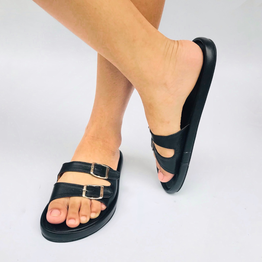 GawangPinoyShoe Marikina Made Flat Sandals 2 Straps Buckles Flip Flops ...
