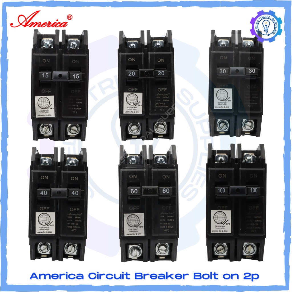 America Circuit Breaker Bolt on 2 Pole | Shopee Philippines