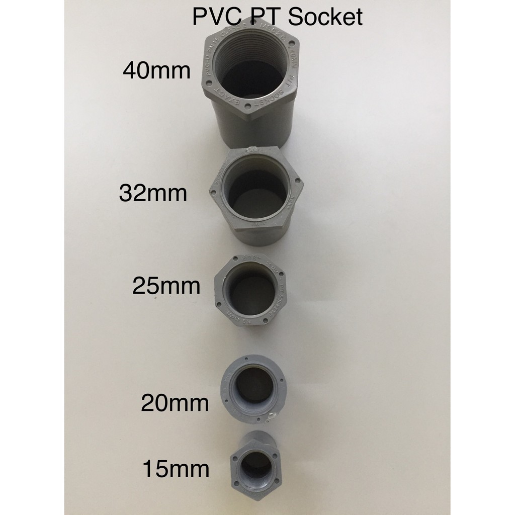 PVC PT Socket (5 sizes) | Shopee Philippines