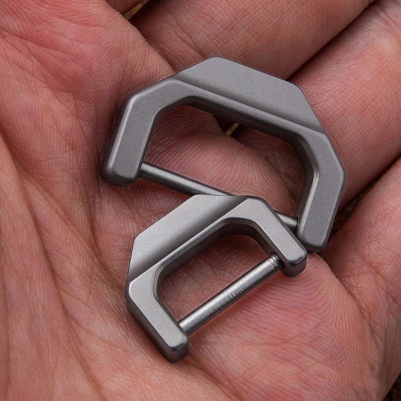 CNEDC Titanium Alloy D-type Horseshoe Buckle Detachable Car Key Chain ...