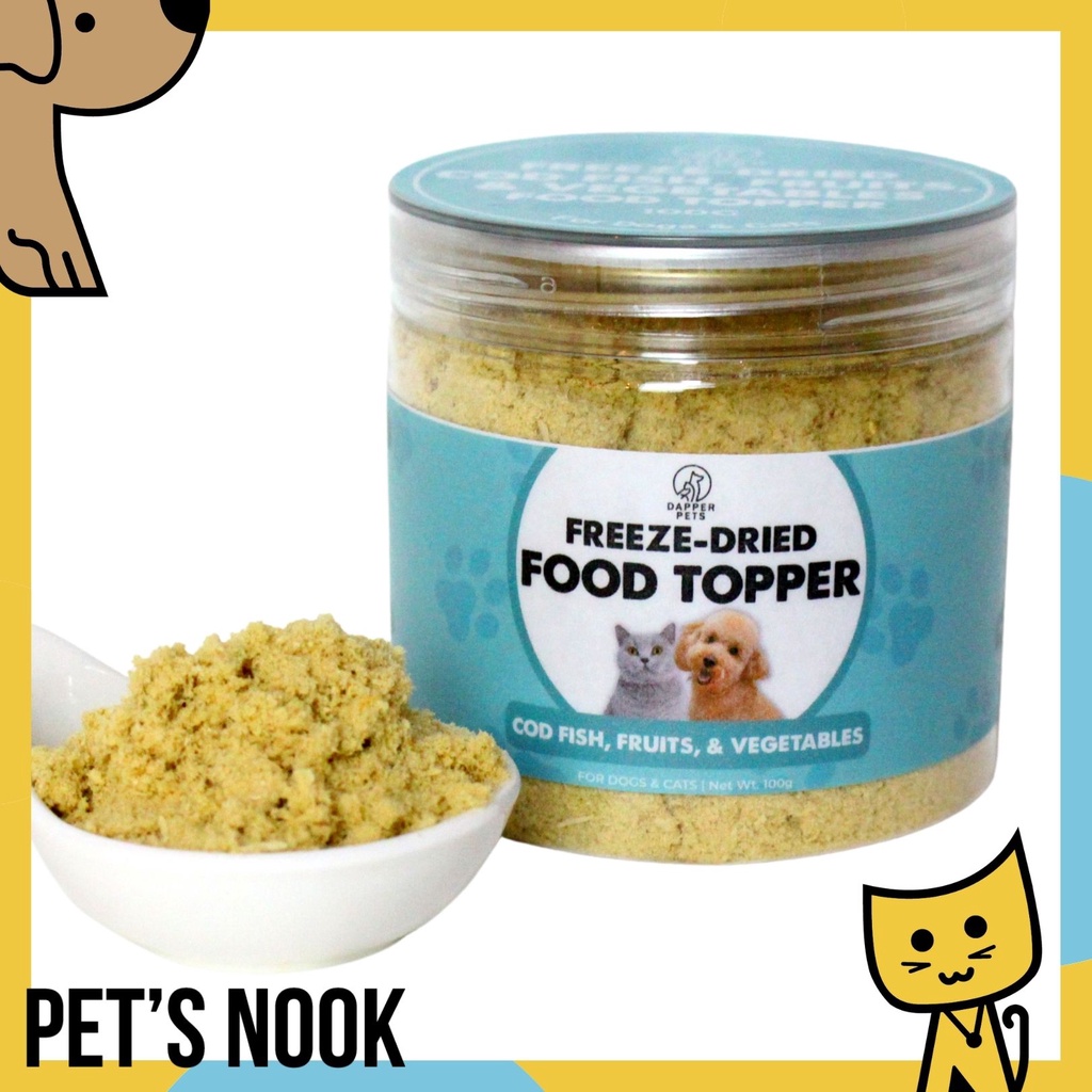Freeze-Dried Cod Fish, Fruits, & Veggie Mix Food Topper 100g - Pet Food ...
