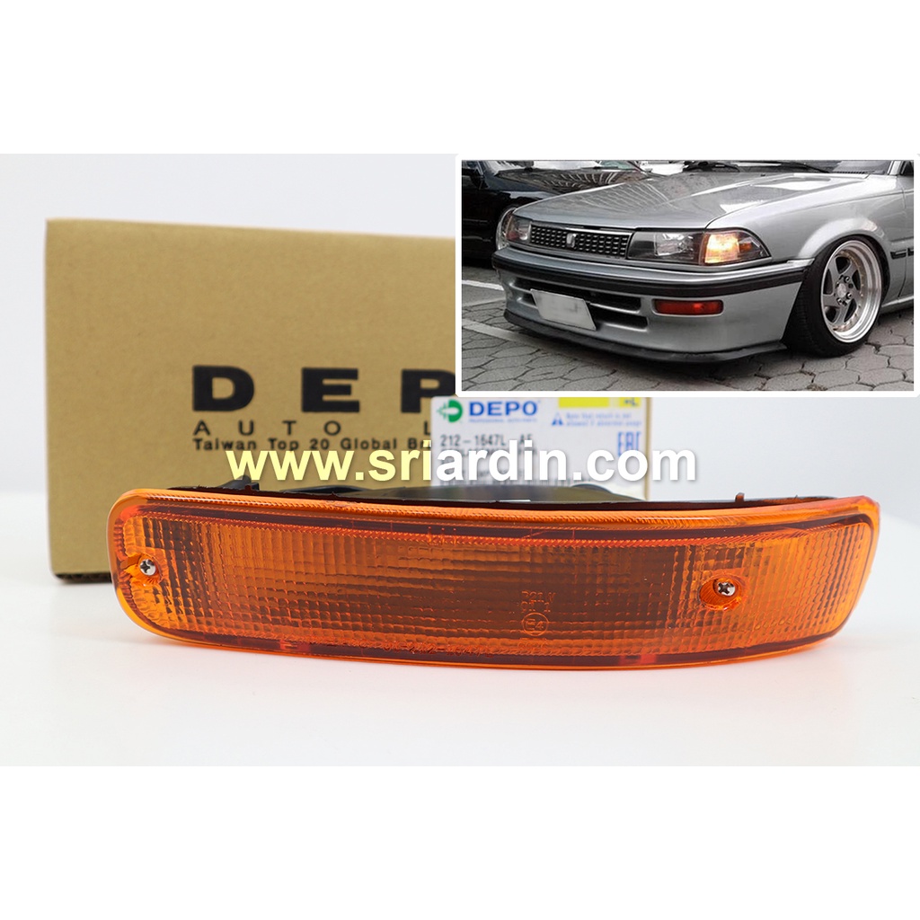 Toyota Corolla EE90 AE92 88-91 Front Bumper Lamp OE Part Number L ...