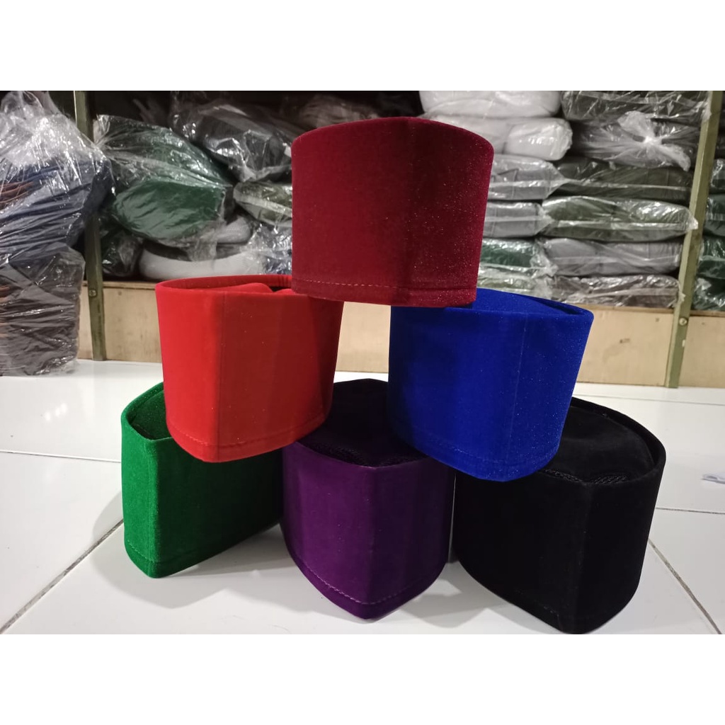 MERAH Betawi peci Red betawi Prayer Cap Child Adult Size | Shopee ...