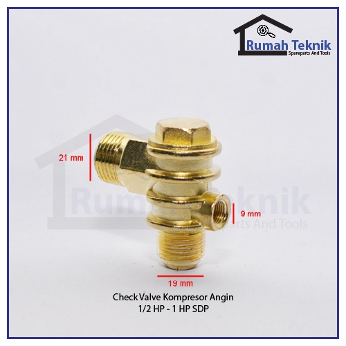 Check Valve One Way Air Compressor Valve 1/2 Hp - 1 Hp SDP | Shopee ...