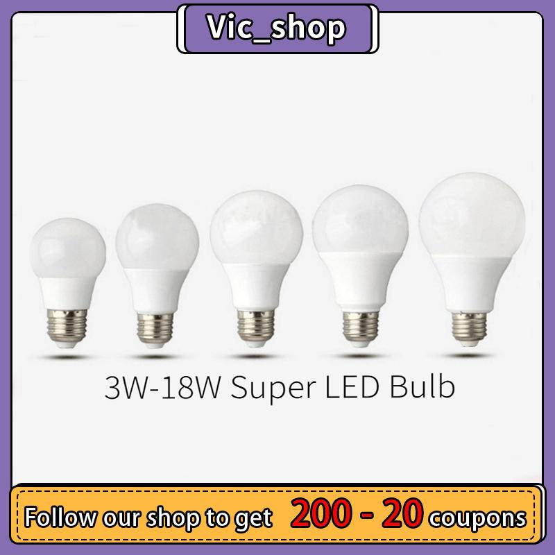 #COD LED Bulb 3W-18W Room Light Super Bright | Shopee Philippines