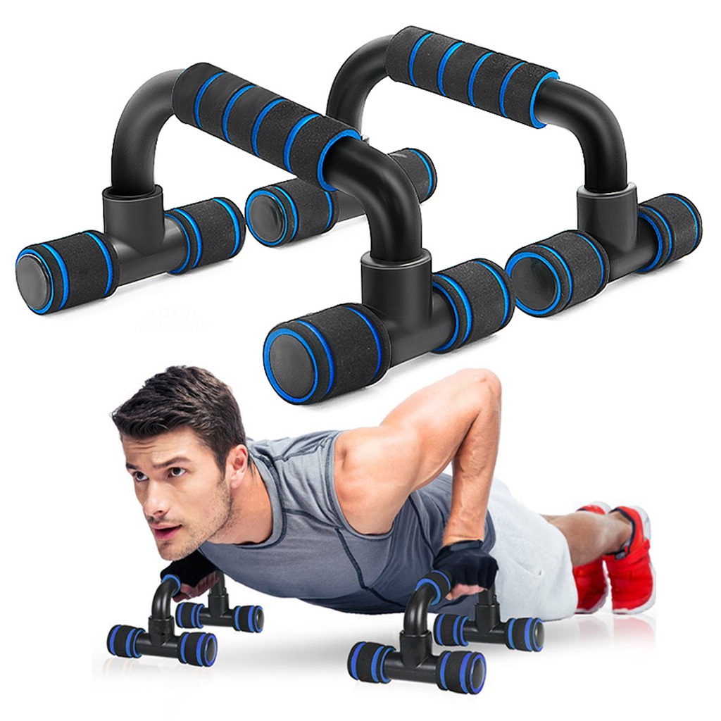 Fitness Set Of 2 Push-Up Support H-Type Perfect Muscle Push Up Bars ...