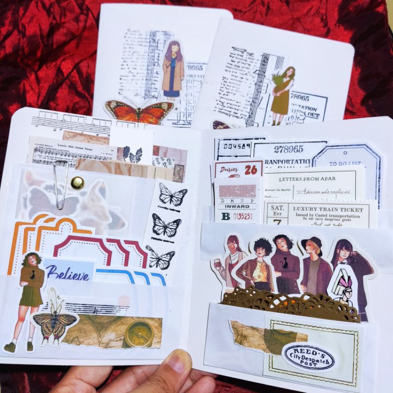 [mynecraft.ph] Vintage Journal starter kit handmade 85+ inclusions ...