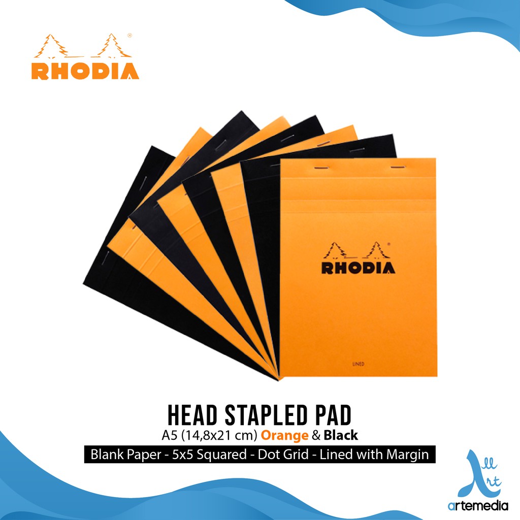 Rhodia Head Stapled A5 Pad N16 Notepad Notebook | Shopee Philippines