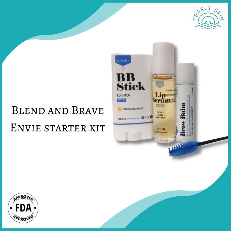Blend & Brave Set (BB Sticks, Lip Serum, and Jet Black Brow Balm ...