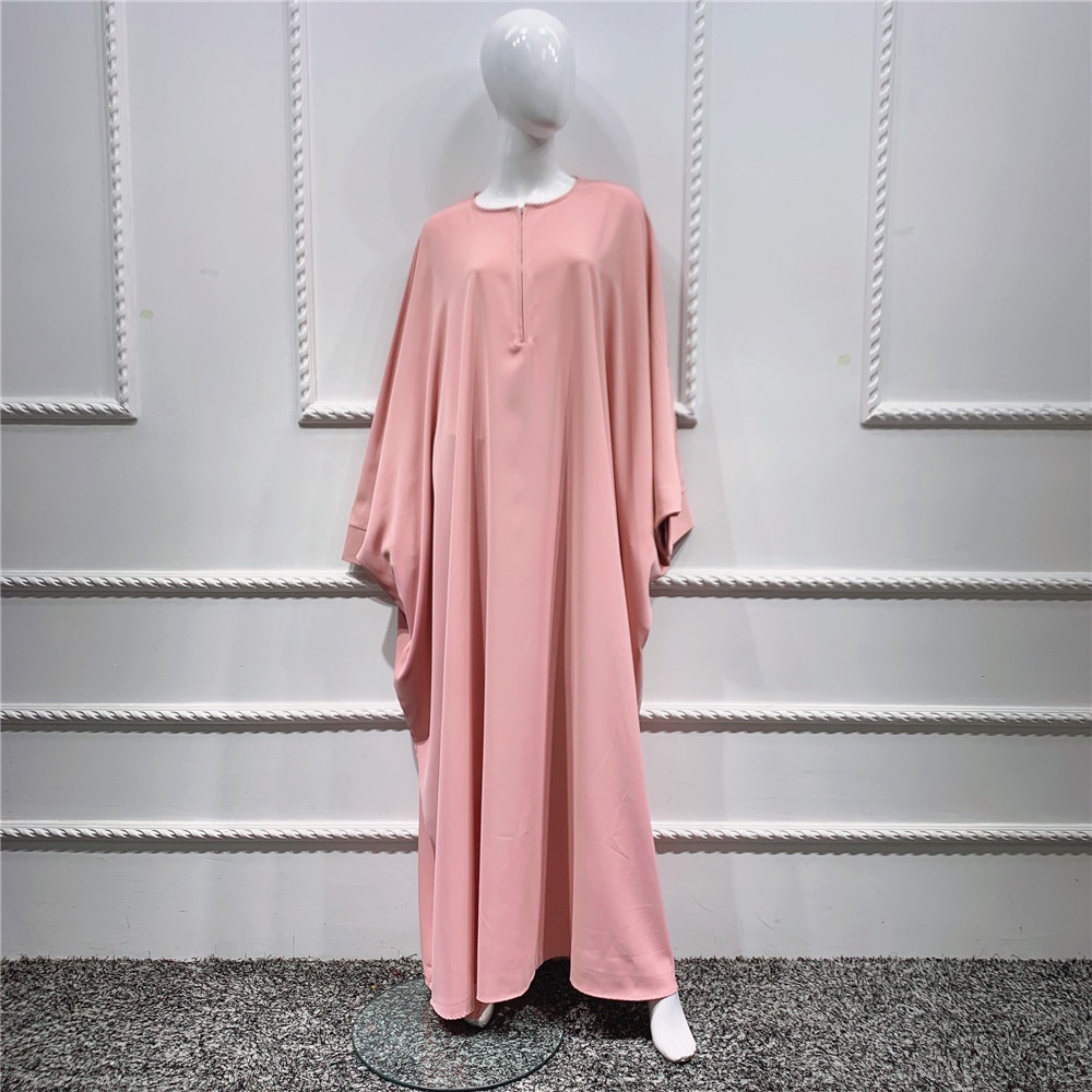 15 Colors Muslim Baju Kelawar Women Prayer Dress Batwing Islamic Abaya ...