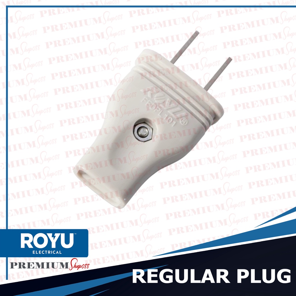 Royu Plug 3A 10A 15A Regular Heavy Duty HD with Ground Socket Tandem ...