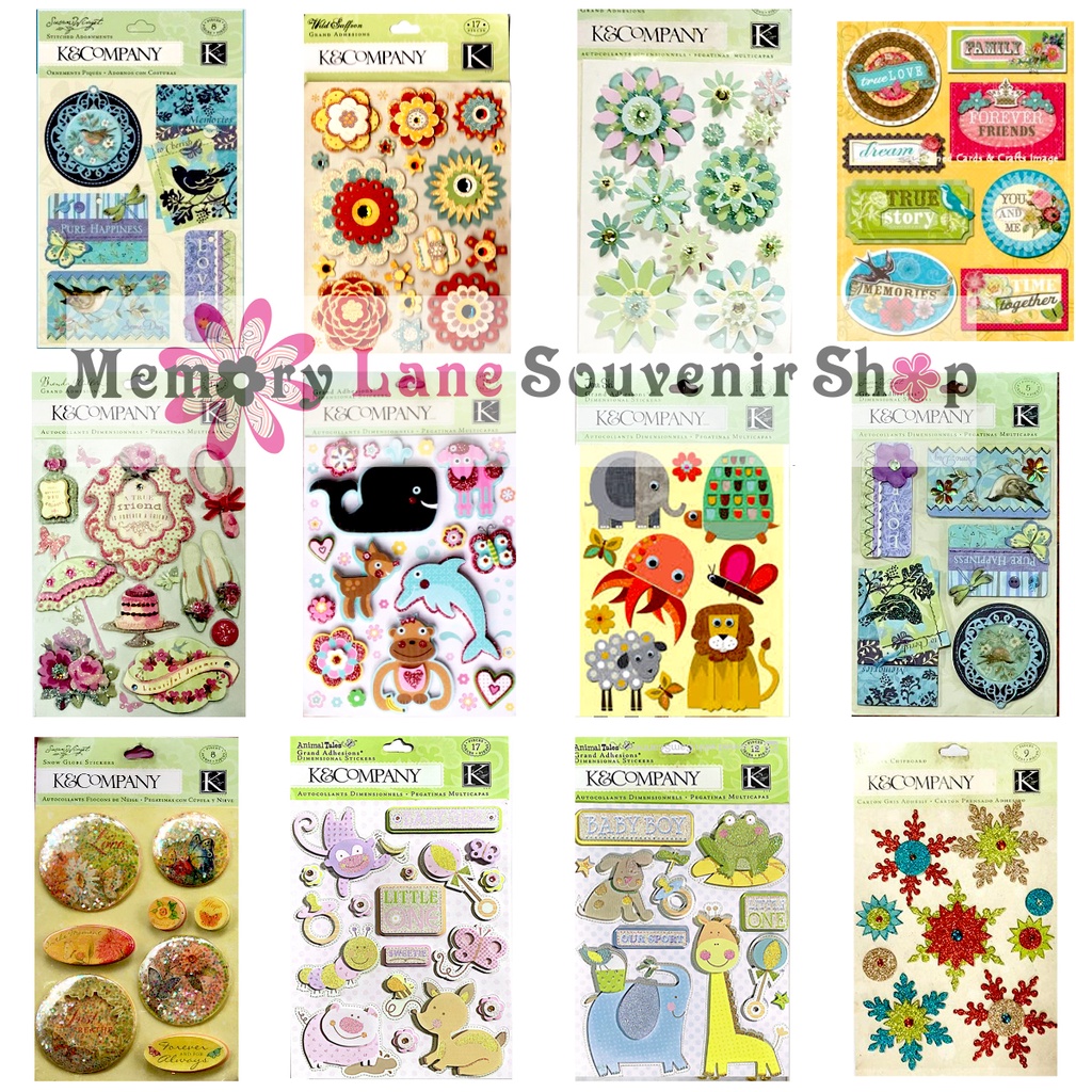 K & Company Dimensional Layered Stickers # 2 | Shopee Philippines