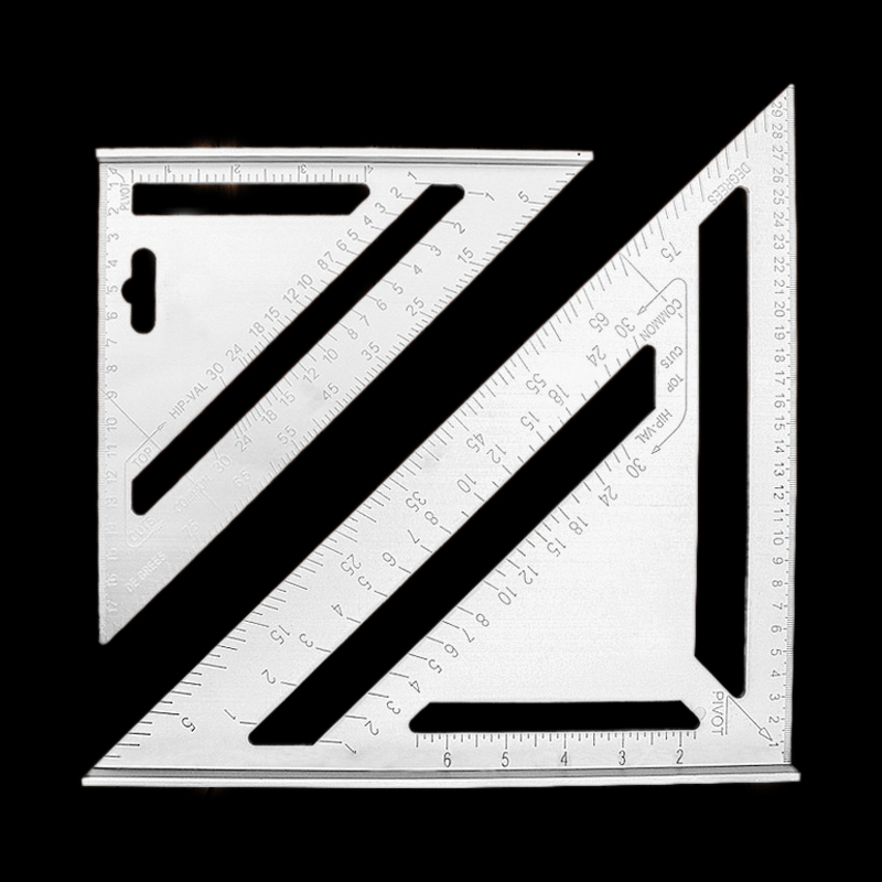 18/30cm Square Triangle Ruler Aluminum Alloy Triangle Angle Ruler ...