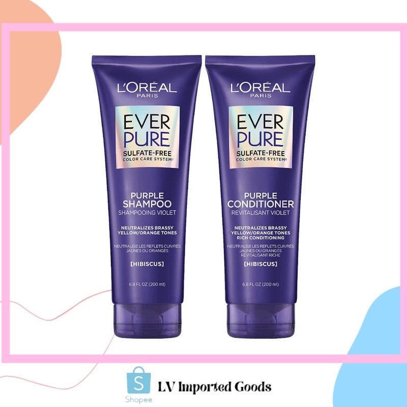 Loreal Paris Everpure Brass Toning Purple Sulfate Free Shampoo And 6899