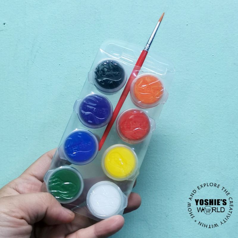 ColoKit water color / 8 colors with brush | Shopee Philippines