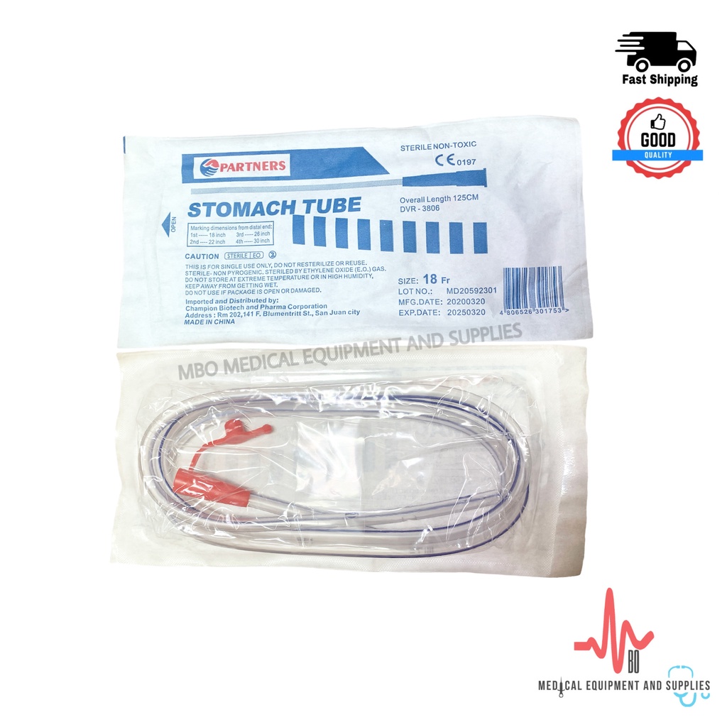 NGT Stomach Tube 1PC - FR 10, 12, 14, 16, 18 | Shopee Philippines