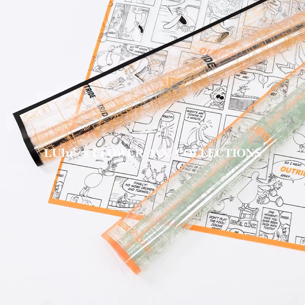 20sheets Japan Comics Anime Manga Art design Flower boquet wrapper Gift ...