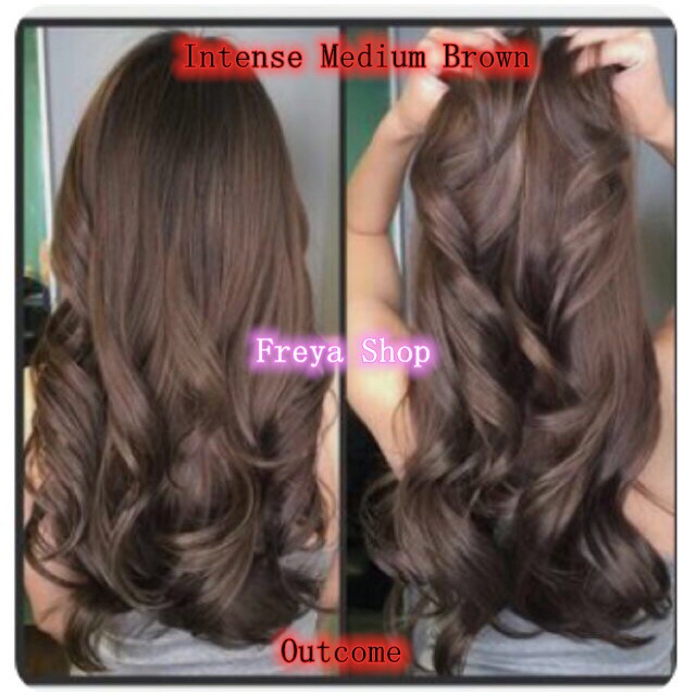 Intense Medium Brown Hair Color with Oxidant ( 44/0 Bob Keratin ...
