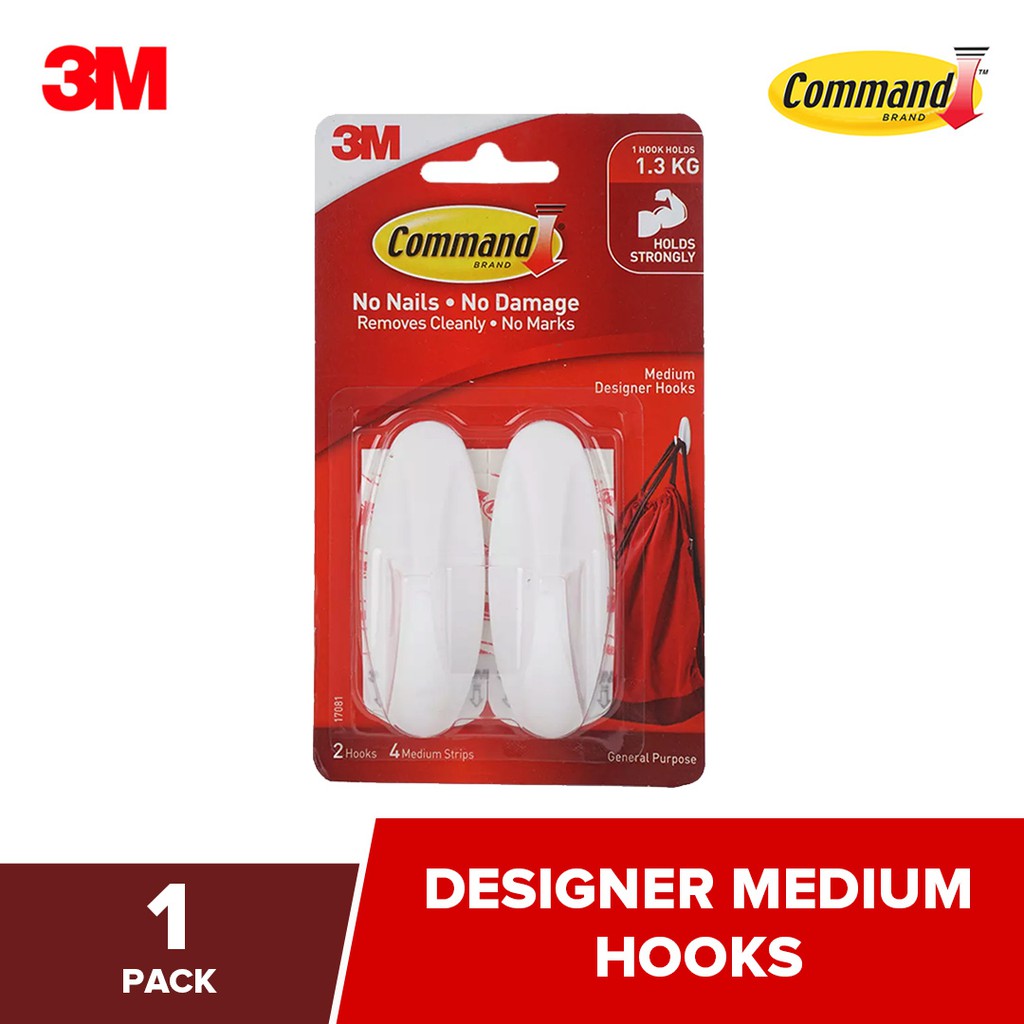 3M Command Designer Medium Hooks | Shopee Philippines