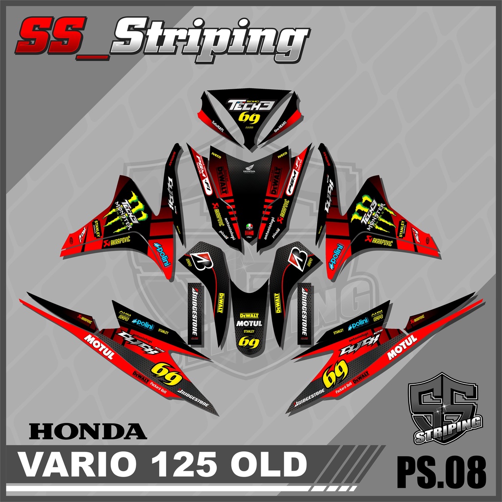 Decal STICKER FULLBODY VARIO 125 OLD COOL FULLBODY VARIO STICKER PS.08 ...