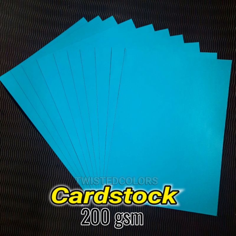 Sky Blue Color Cardstock 10 Sheets Per Pack | Shopee Philippines