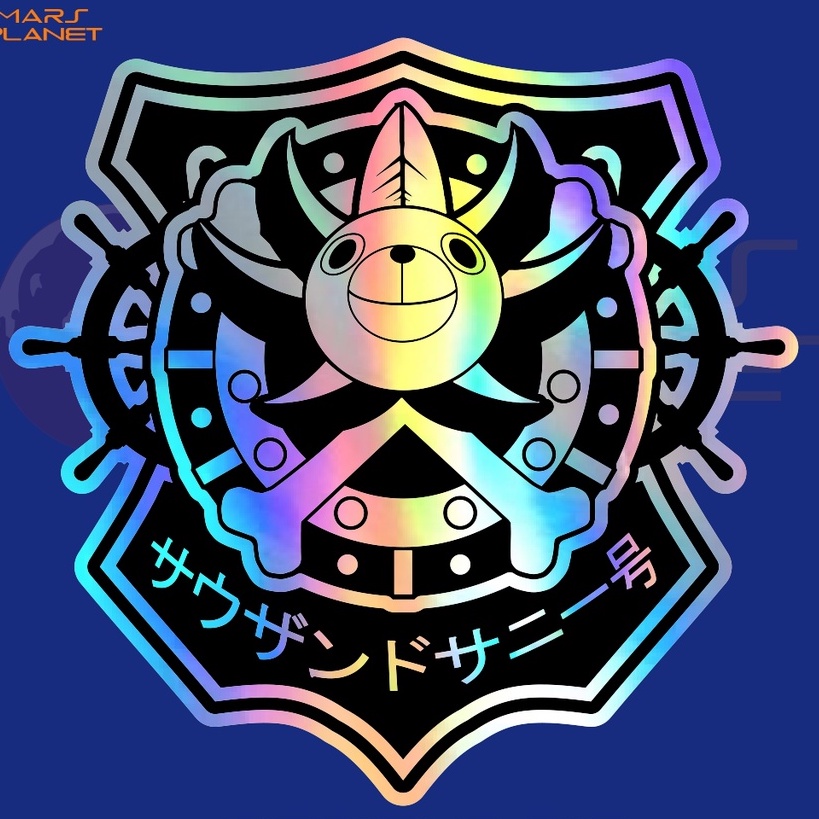 One Piece Anime Thousand Sunny Sticker Decal Waterproof | Shopee ...