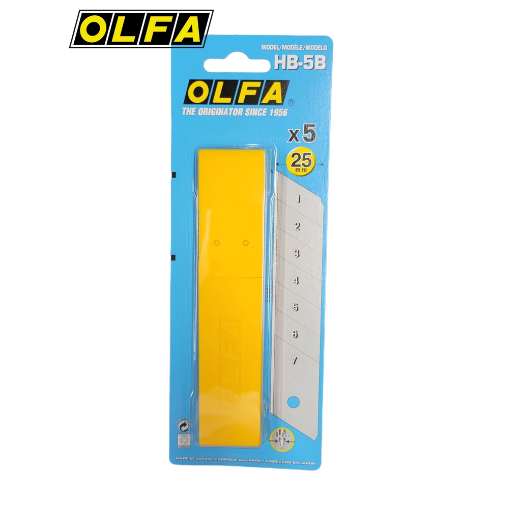 Olfa Blades HB-5B Extra Heavy duty blades - pack of 5 blades | Shopee Philippines