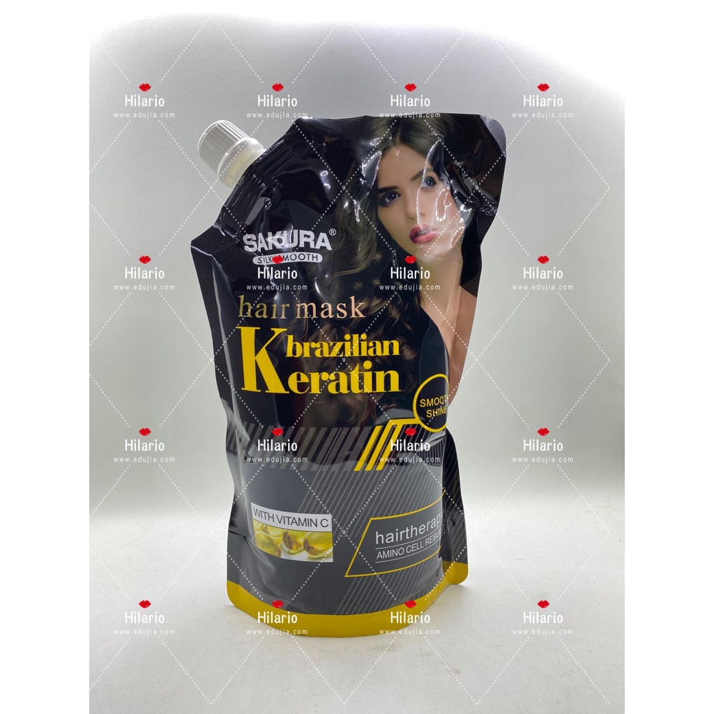 SAKURA KERATIN BRAZILIAN HAIR MASK 1L | Shopee Philippines