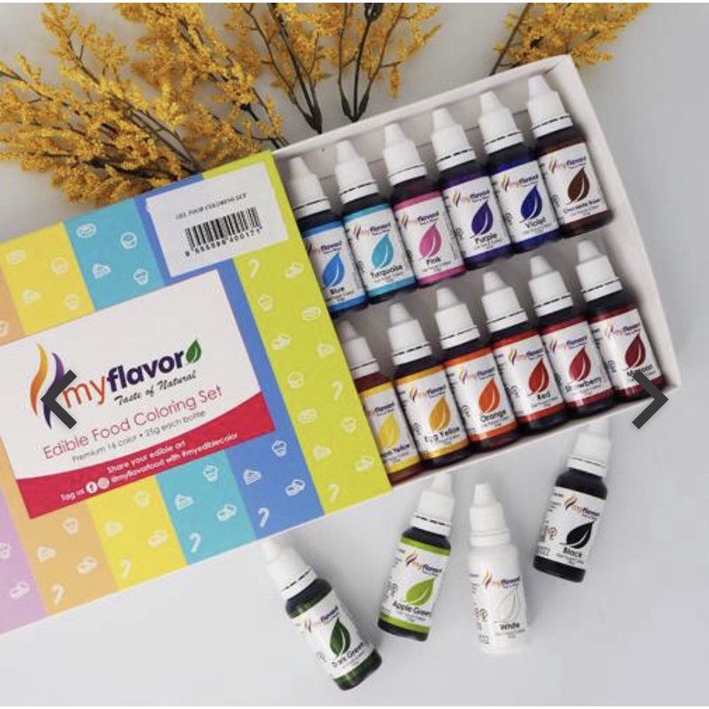 Myflavor my flavor gel food coloring halal/halal gel food coloring ...
