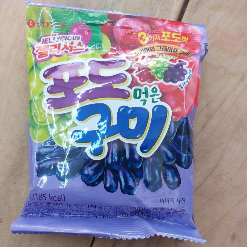 Orion Lotte Jellycious Crown Gummy Peach Grape Worm Jelly Day | Shopee ...