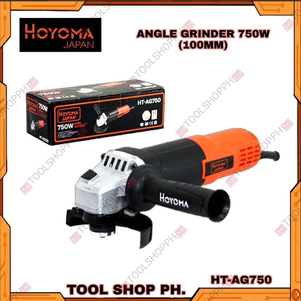 HOYOMA JAPAN ANGLE GRINDER 100MM (750W) HT-AG750 | Shopee Philippines