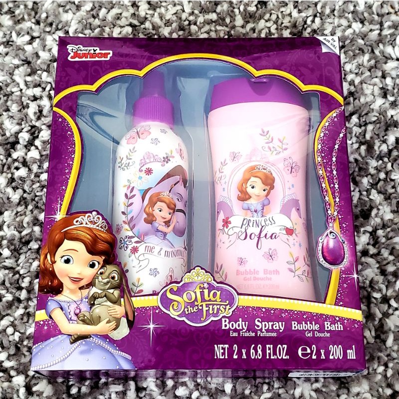 Disney Princess Sofia Set for Kids | Bubble Bath & Body Spray / Mist 2x200 ml | Sofia The First ...